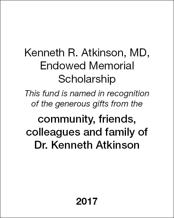 Dr. Kenneth Atkinson community, friends, colleagues and family ...